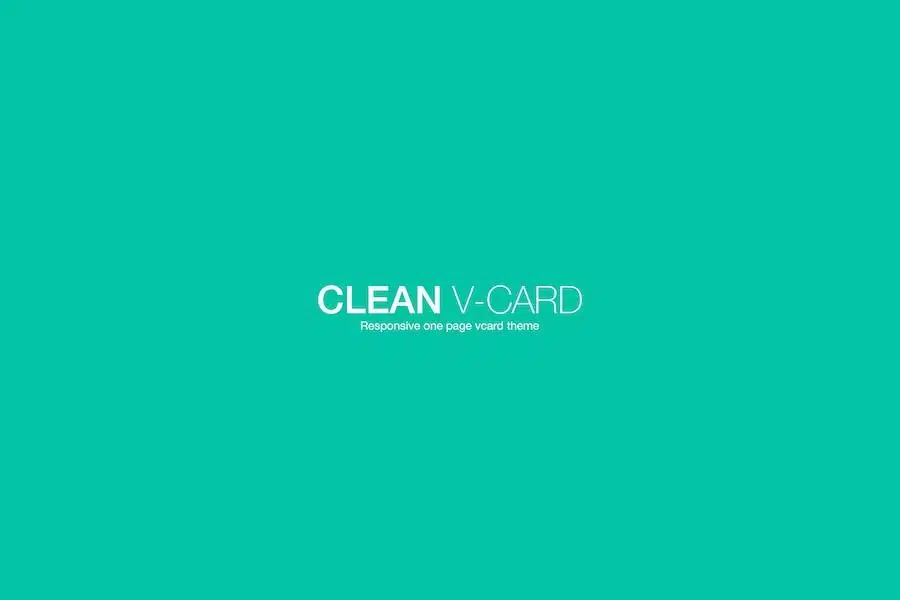 Clean Html V-card Template Latest Version - WooCrack.com