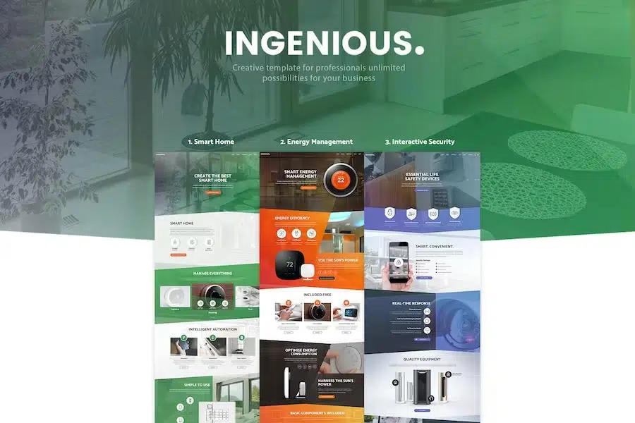 Ingenious - Smart Home Automation HTML Template Latest Version ...