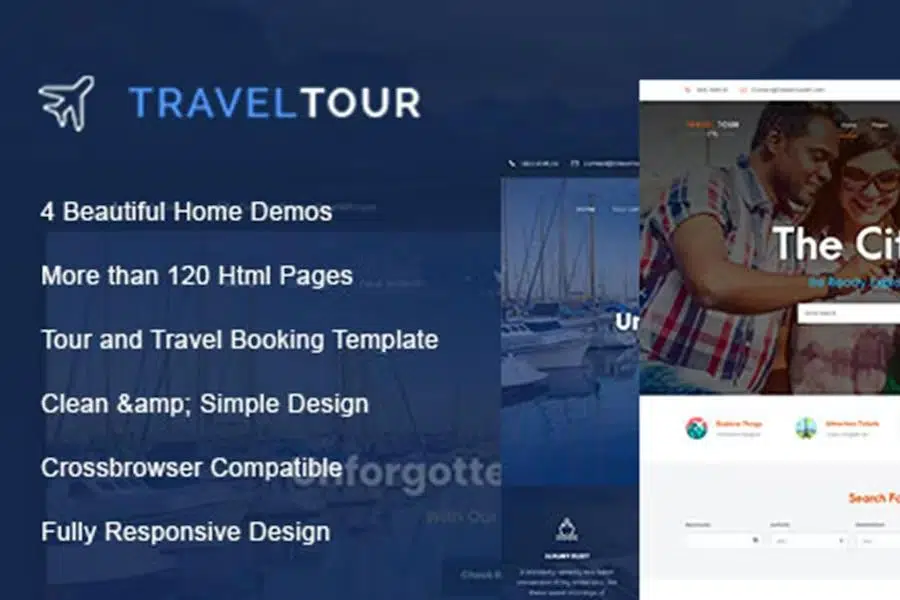 Travel Tour - HTML Template Latest Version - WooCrack.com